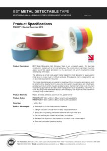 Detectable Tape Data – Blue Supply Company – Detectable Specialists