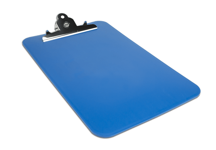 Metal Detectable Clipboard – Blue Supply Company – Detectable Specialists
