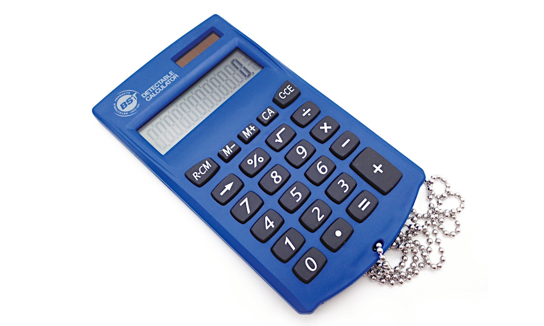 Metal Detectable Pocket Calculator – Blue Supply Company – Detectable ...