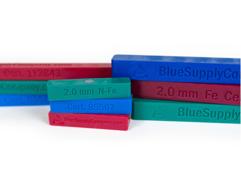 X-Ray & Metal Detector Test Wands – Blue Supply Company – Detectable ...