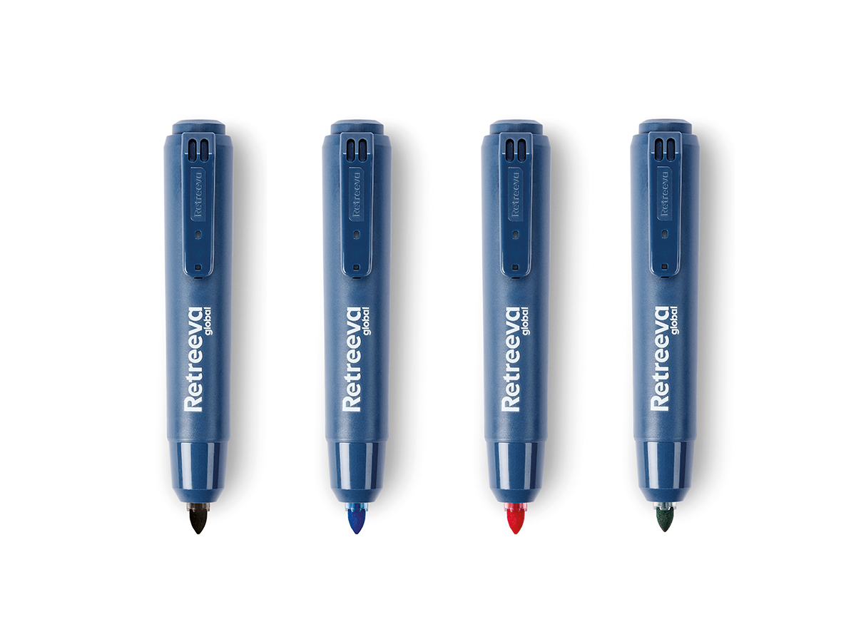Compact Retractable Detectable Permanent Marker – Blue Supply Company ...